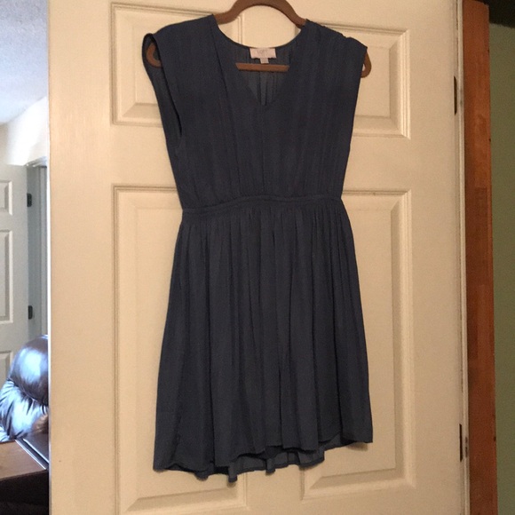 LOFT | Dresses | Loft Blue Sleeveless Dress | Poshmark